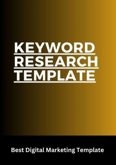 Free Keyword Research Template for Marketers | Attrock