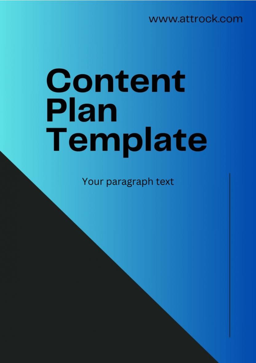 Free Content Plan Template for Marketers | Attrock